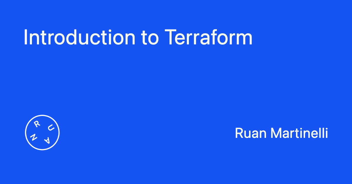 Introduction to Terraform | Ruan Martinelli